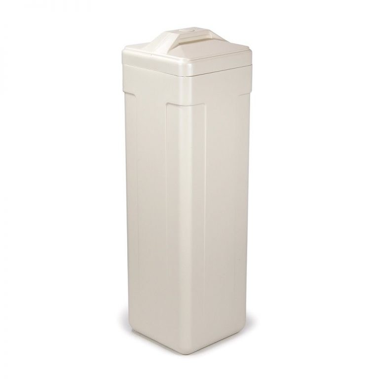 14 X 14 X 34 Inch Square Brine Tank With Overflow Fitting - Aqua Wholesale